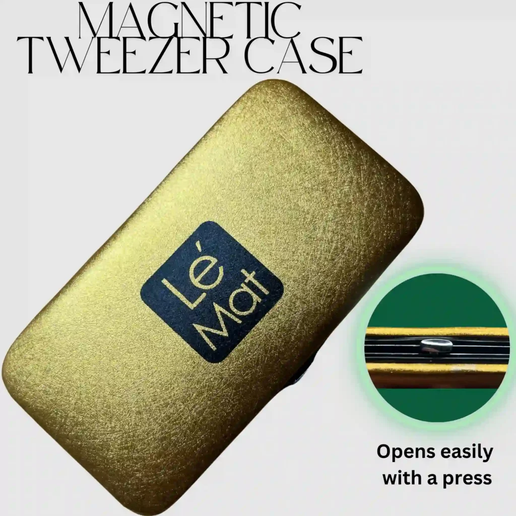 Le Mat Gold Magnetic Tweezer Case - Lé Mat